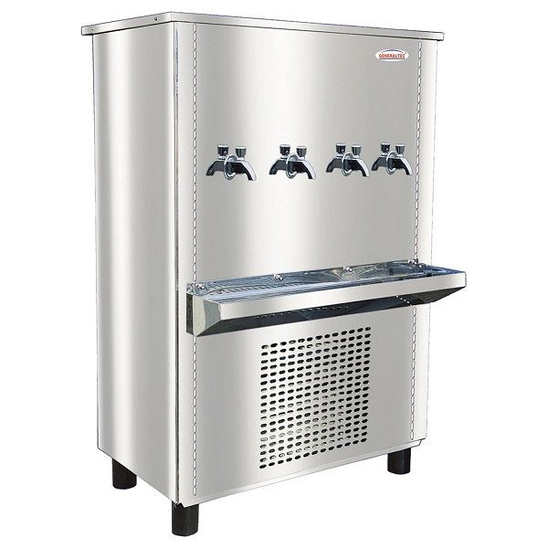 "Ami Cool AC-100 T4 Water Cooler – 4 Taps, Heavy-Duty, Stainless Steel